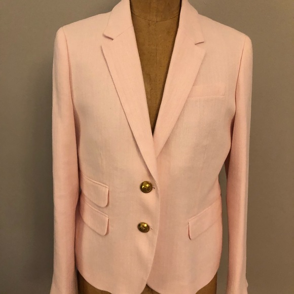 J. Crew | Jackets & Coats | J Crew Dalton Baby Pink Blazer Brand New ...